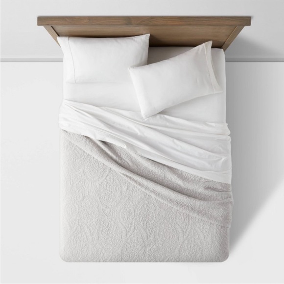 Threshold | Bedding | Threshold Nwt Garment Washed Paisley Stitch Quilt ...